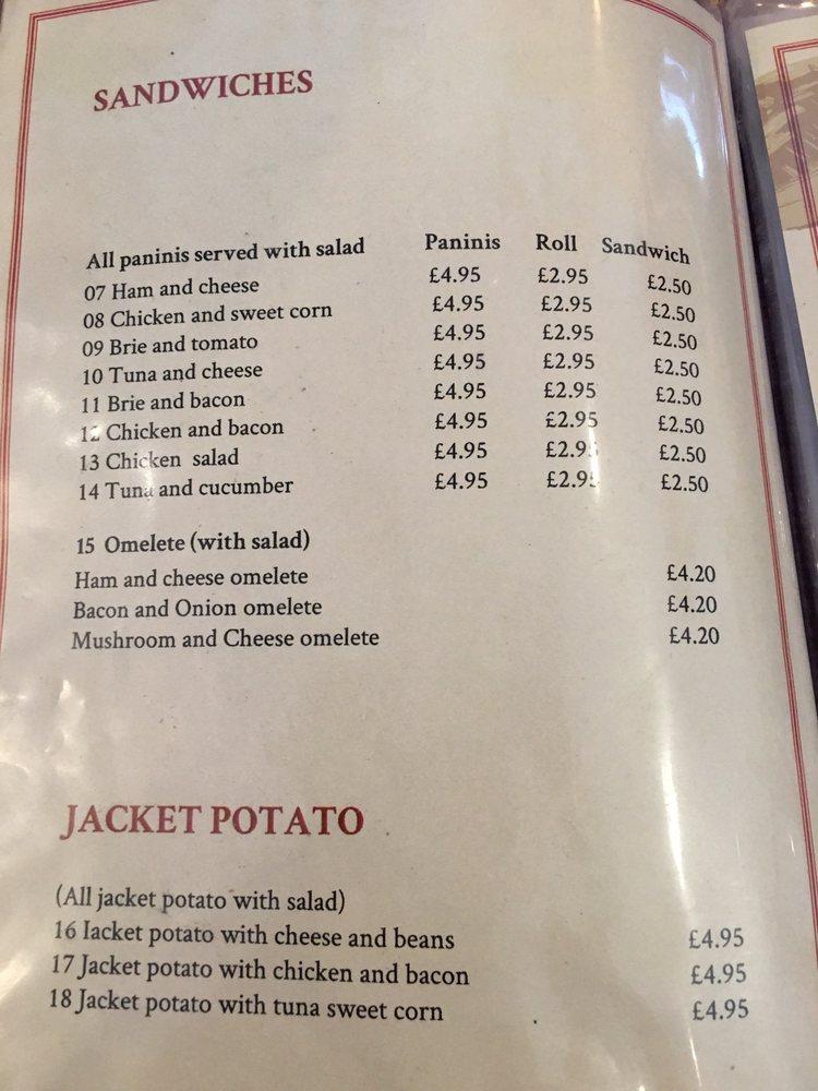Menu at Cafe Oriental Dumpling Bar, Cambridge