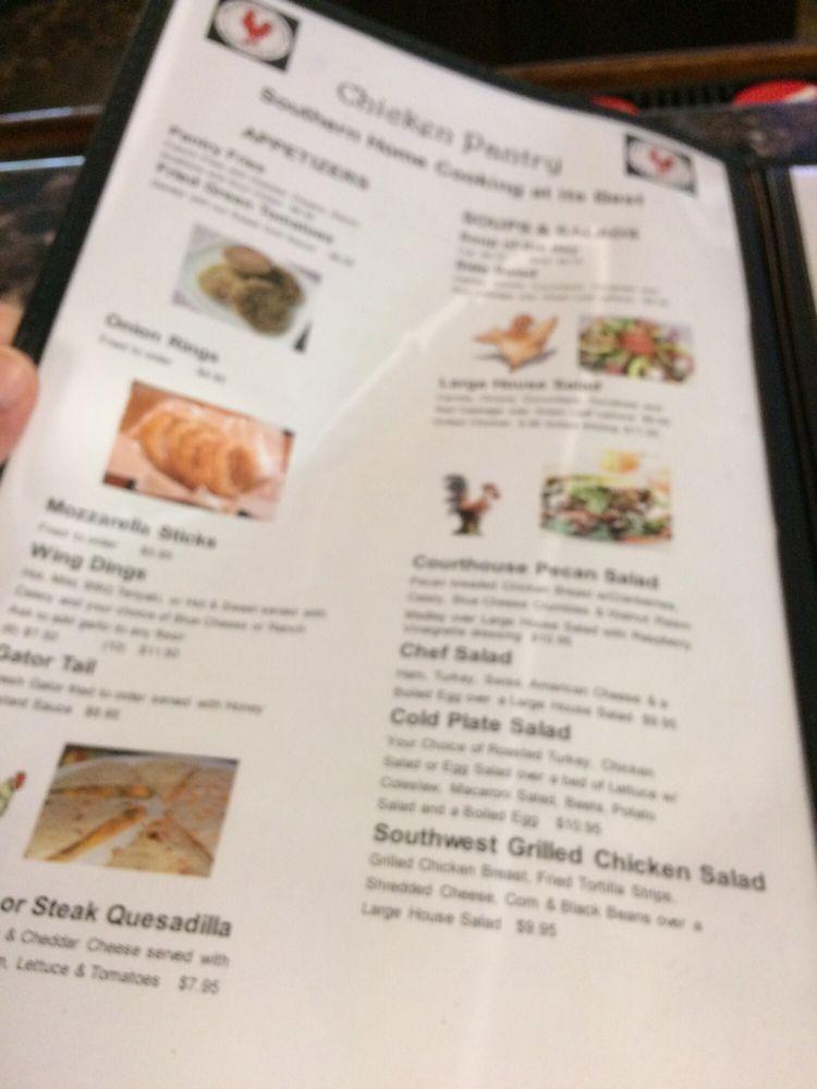 Menu at Chicken Pantry restaurant, Bunnell, 602 E Moody Blvd