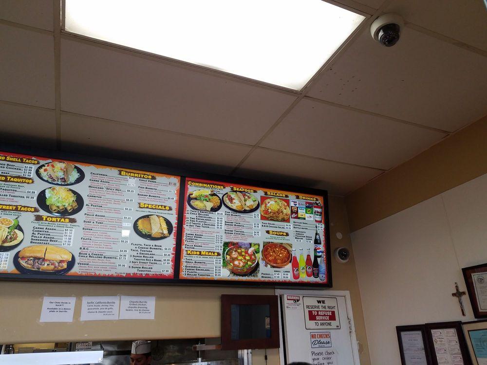 Menu at El Ranchito Taco Shop restaurant, Hemet, E Florida Ave