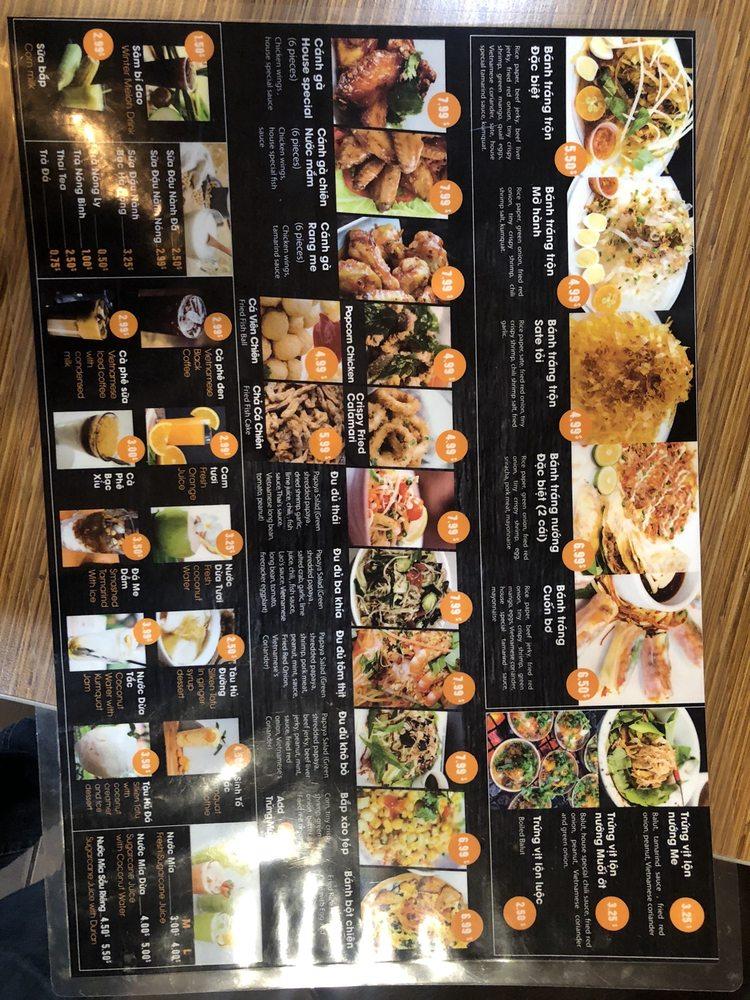 Menu at Pha Lau Quan Street Food restaurant, Westminster