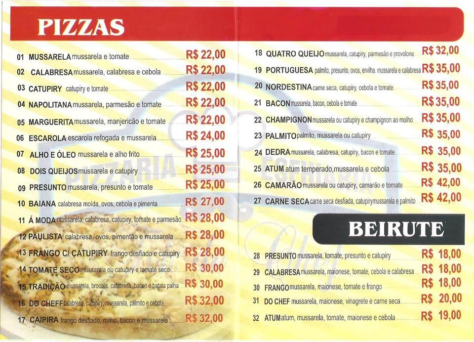 Menu at TOK DE CHEF. restaurant, Cubatão