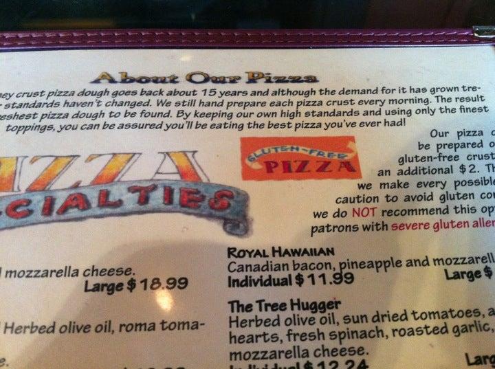 Menu at Zax Restaurant, Moab