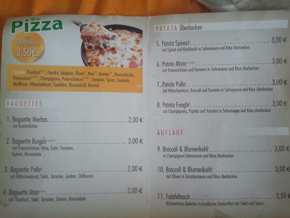 Speisekarte von Pizzeria Aland, Aachen