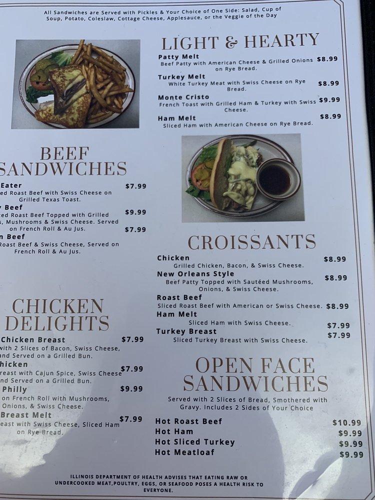 Menu at Fiona's Family Restaurant, Wood River