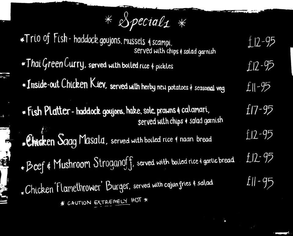 Menu at White Swan Inn pub & bar, Blyth, High Street