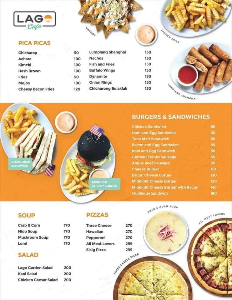 Carta de Lago Cafe, Cavite