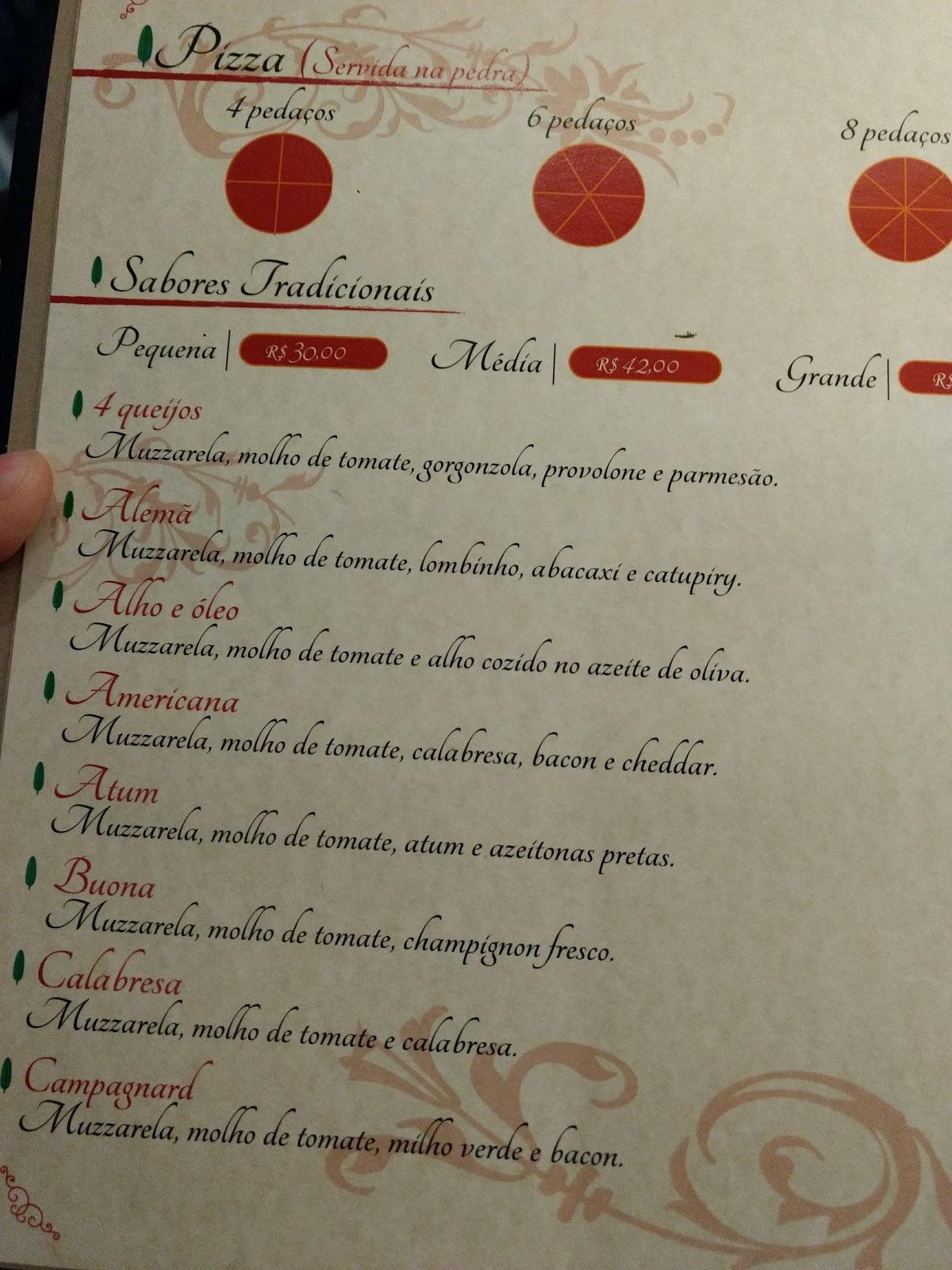 Menu em Bistrô saltimbocca restaurante, Curitiba