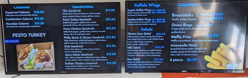 Menu at GALLERY CAFE, Avenal
