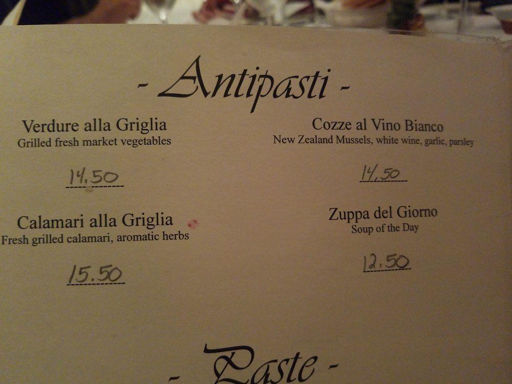 Menu at IL Postino restaurant, New York City, 133 E 61st St