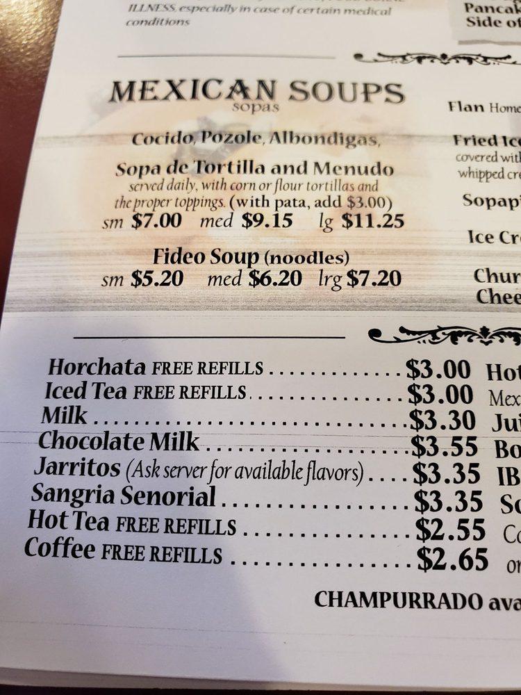 Menu at Dona Maria Tamales-Northwest restaurant, Las Vegas, N Tenaya Way