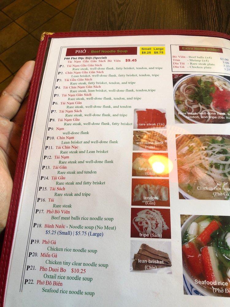 Menu at Pho Ha Grill & Bar, Oceanside