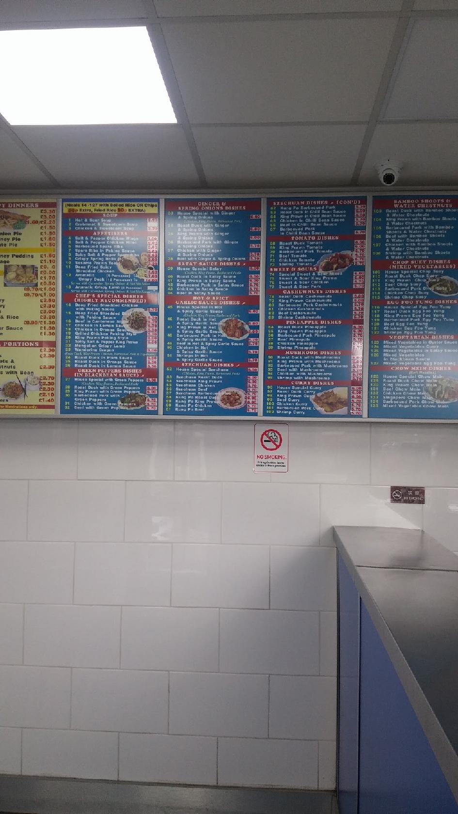 Menu at Flaxmoss Chippy fast food, Rawtenstall