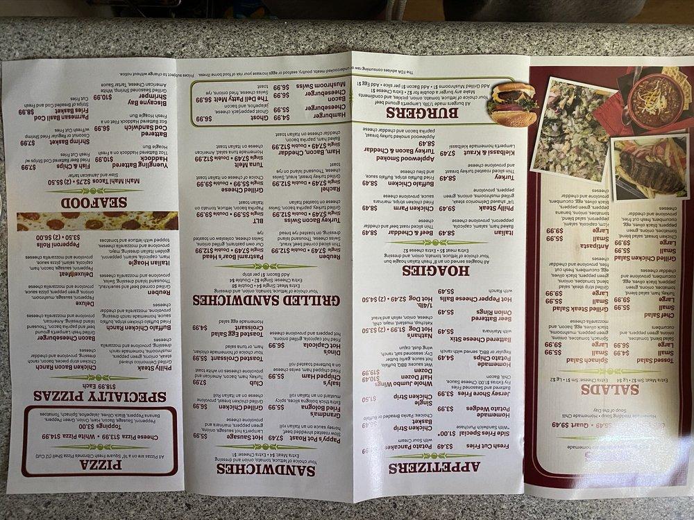 Menu at Lampert's Market restaurant, McKeesport
