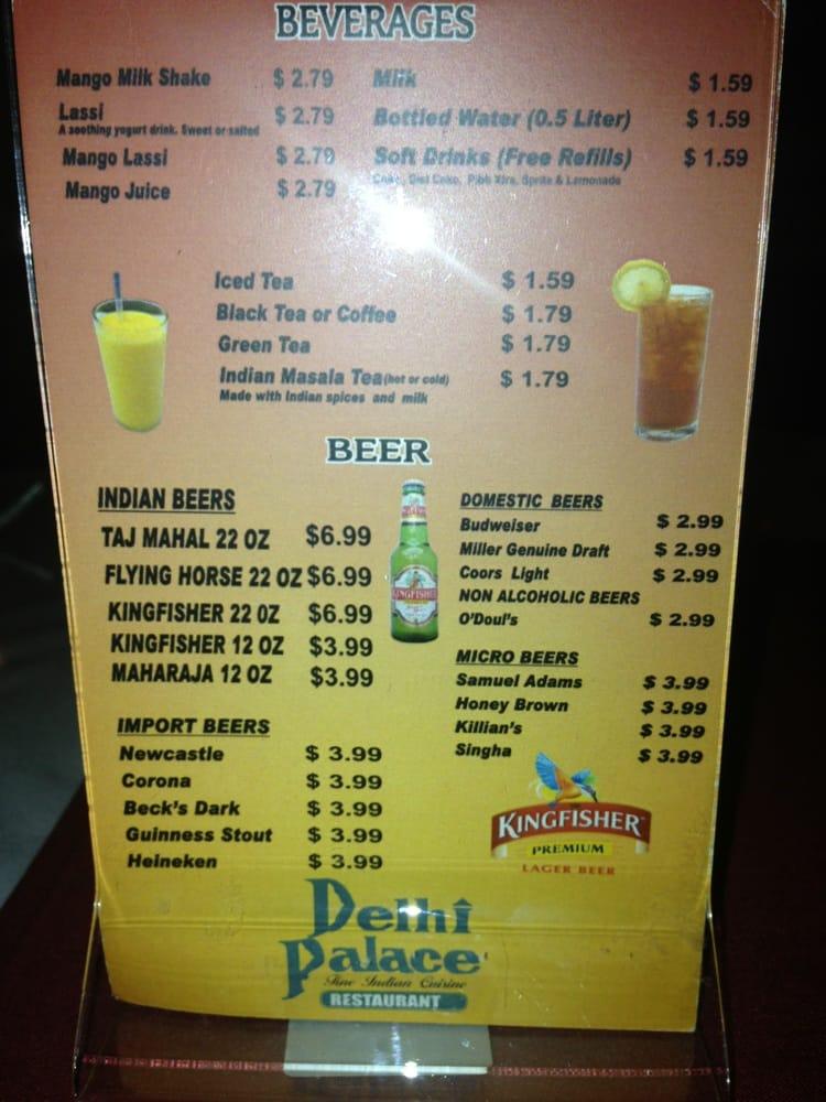 Menu at Delhi Palace Restaurant, Indianapolis, 901 Indiana Ave