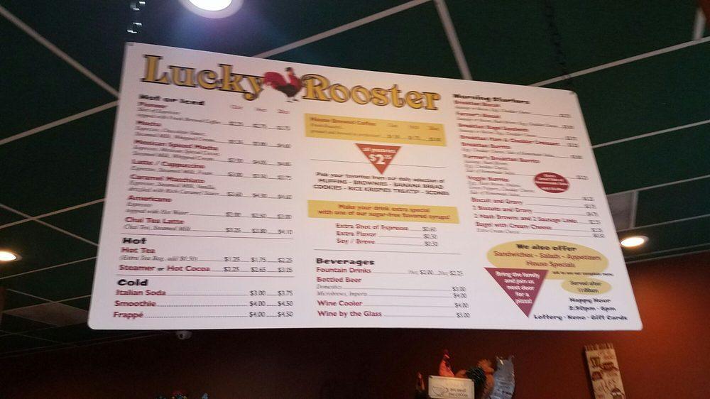 Menu at Lucky Rooster pub & bar, Oregon City