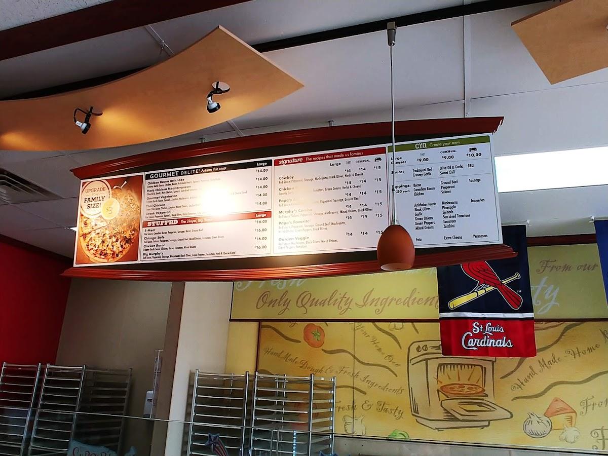Menu at Papa Murphy's Take 'N' Bake Pizza pizzeria, Oakville, Telegraph Rd