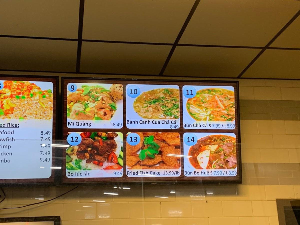 Menu at Bon Crawfish Hut restaurant, Grand Prairie