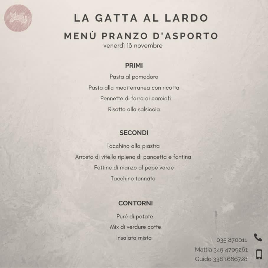 Menu da La Gatta al Lardo pizzeria, Verdello