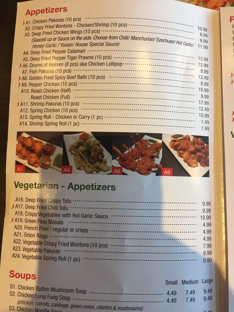 Menu at Hakka Ren restaurant, Mississauga