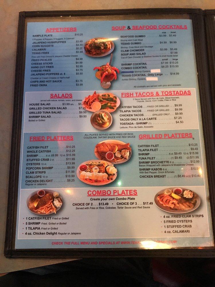 Menu at Texas Pit Oyster Bar, Inc., Fort Worth