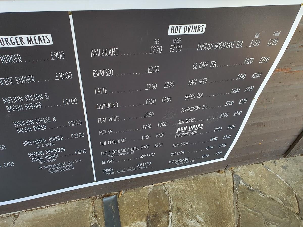 Menu at Wilton Park Pavilion Cafe, Melton Mowbray