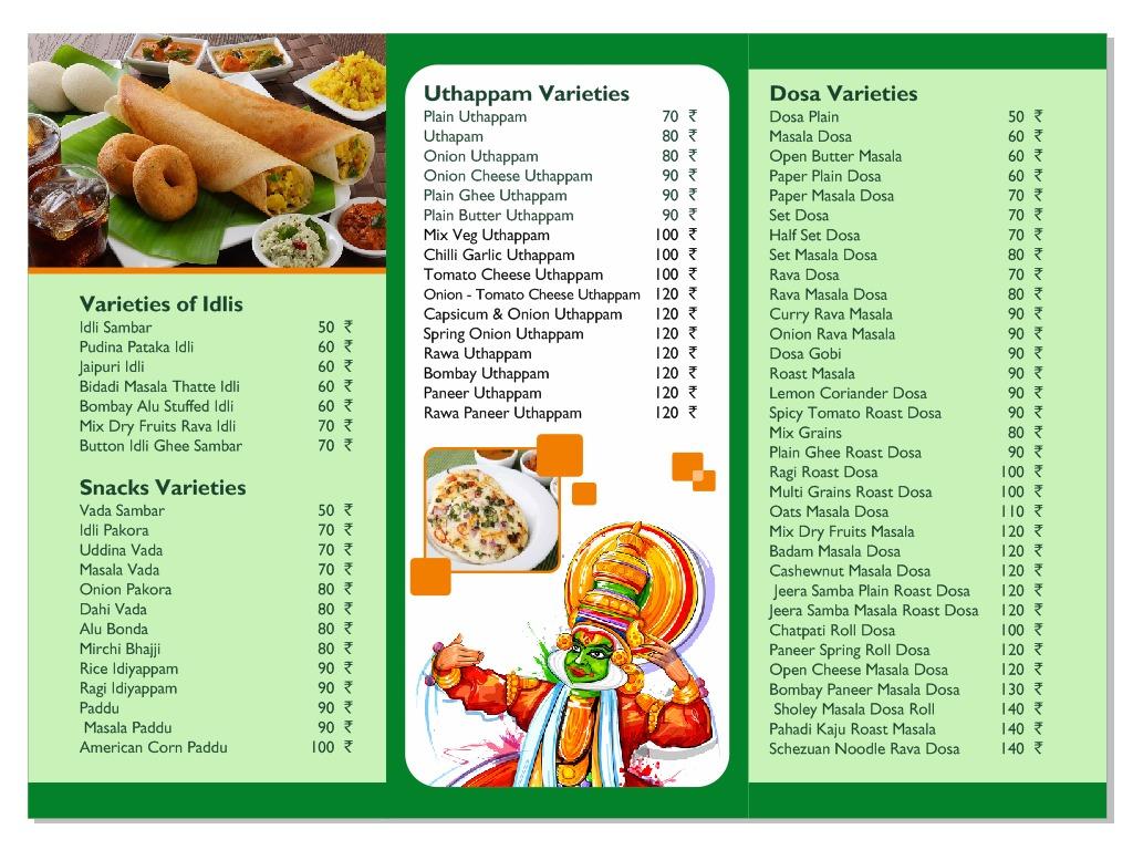 Menu at Great Madras Cafe, Faridabad