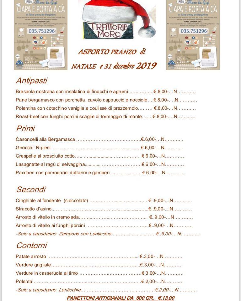 Menu at Moro Da Gigi pub & bar, Albino