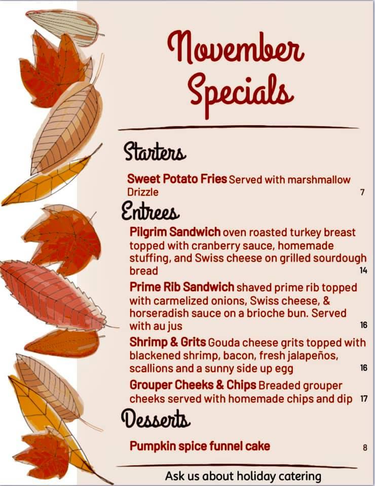 Menu at SALTY SHAMROCK IRISH PUB, Apollo Beach, N U.S. Hwy 41