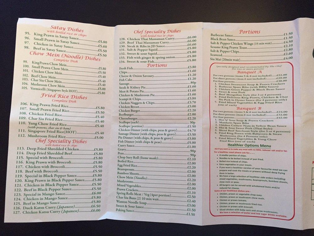 Menu at Golden Fry No 2 fast food, Birkenhead