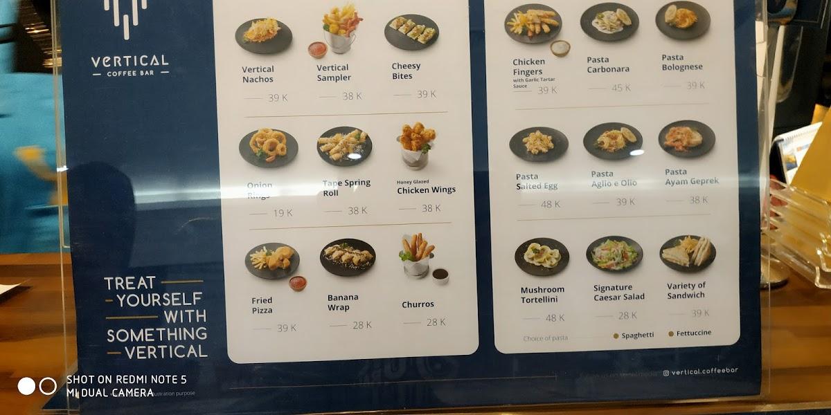 Menu at Vertical Coffee Bar - Mojokerto, Mojokerto