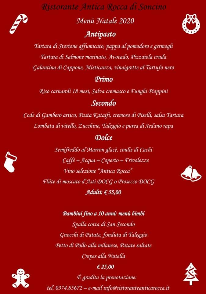 Menu da Ristorante Antica Rocca, Soncino