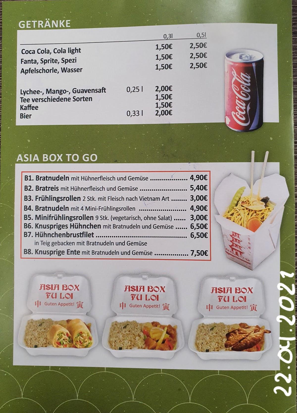 Speisekarte von Asia Fu loi restaurant, Lohne (Oldenburg)