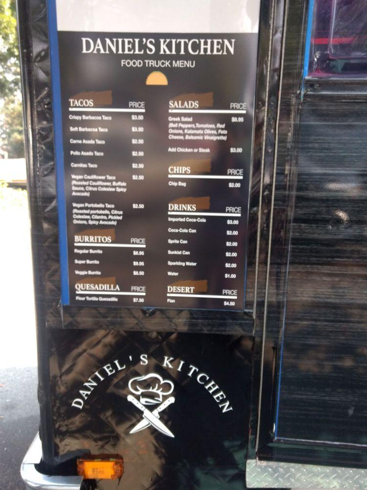 Menu at Daniels Kitchen desserts, Redwood City