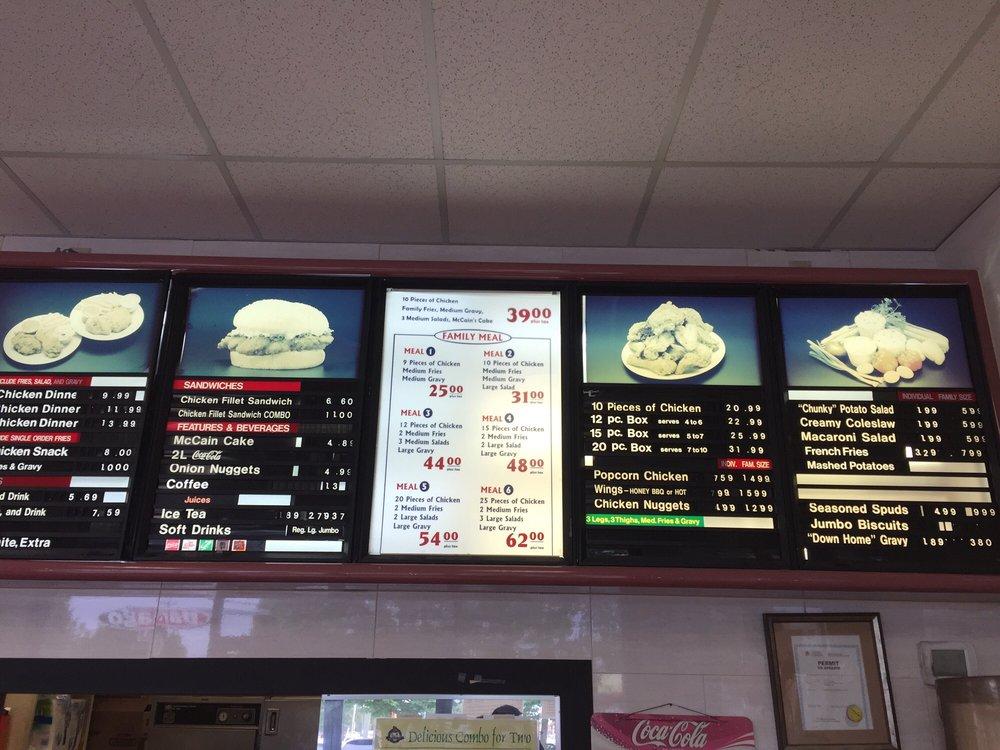 Menu at L.A. Chicken fast food, Richmond