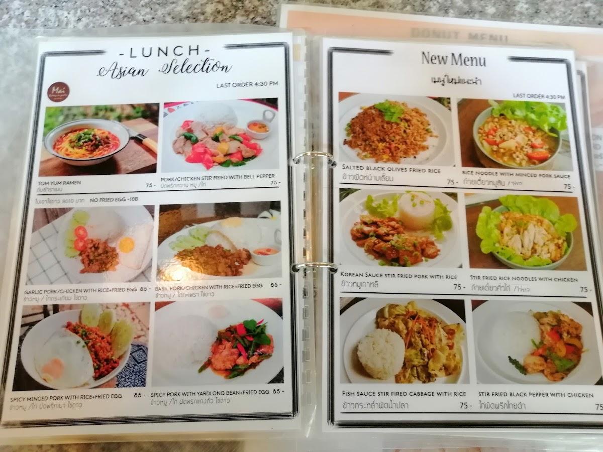 Menu at Mai Bakery In Garden, Chiang Mai, 5/1 Soi Rong Rian Anuban 2 ...