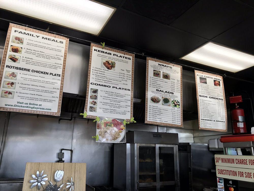 Menu at Chicken King Express restaurant, Monrovia