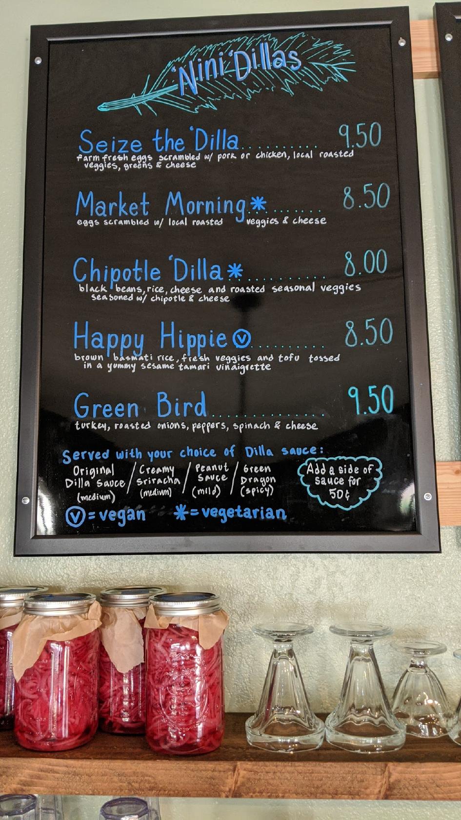 Menu at Osprey Café cafe, Willow Creek