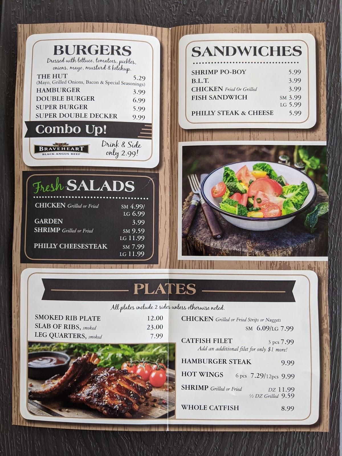 Menu at The Food Hut restaurant, Forest