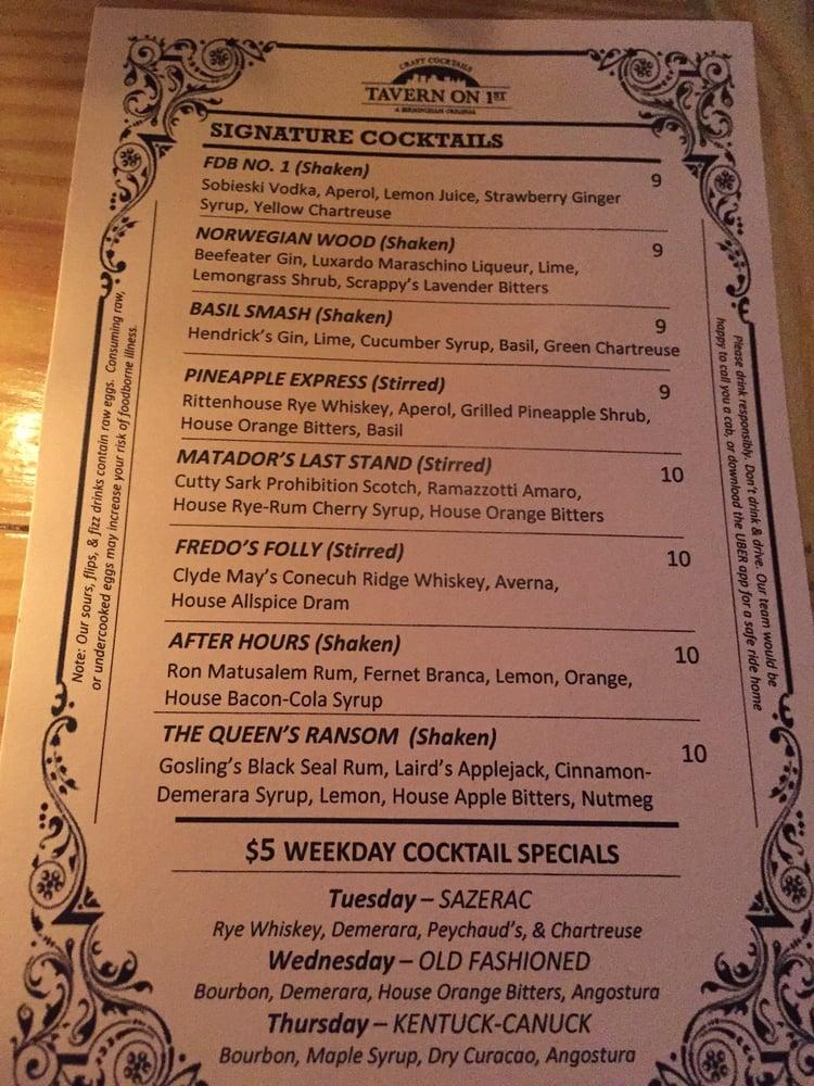 Menu at PAPER DOLL pub & bar, Birmingham