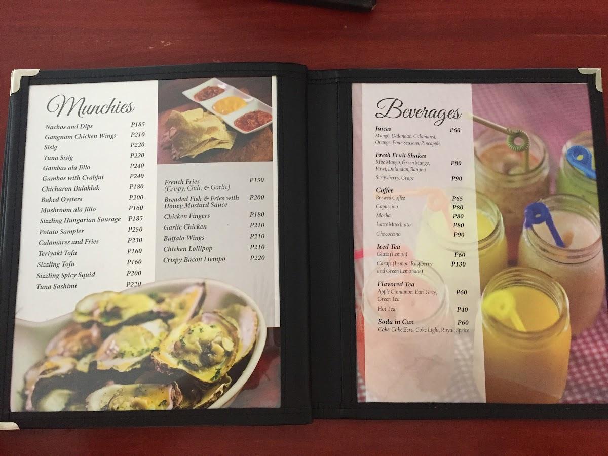 Menu at Casa De Celo restaurant, Imus