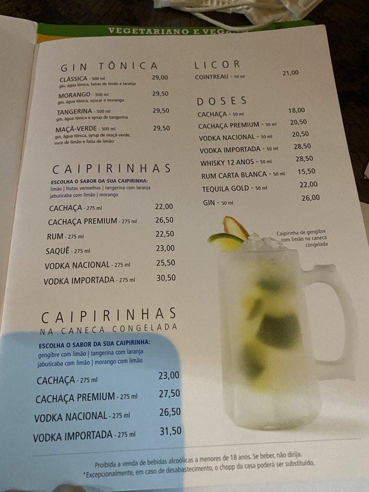 Menu at Madero Steak House cafe, Balneário Camboriú, Av. Atlântica