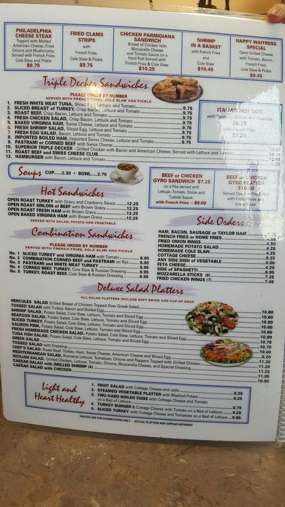 Menu at Superior Diner restaurant, Perth Amboy