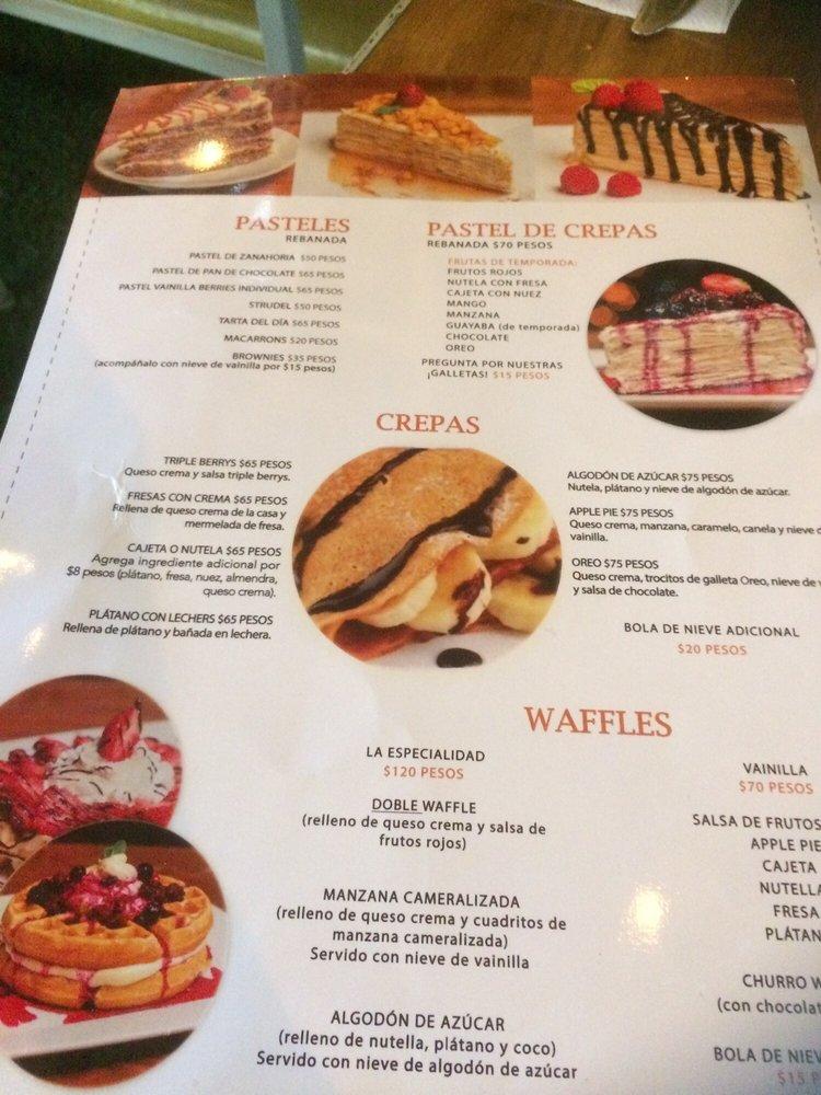 Carta de Barbas Cakes And Coffee, Tijuana, Boulevard Cuauhtemoc Sur ...