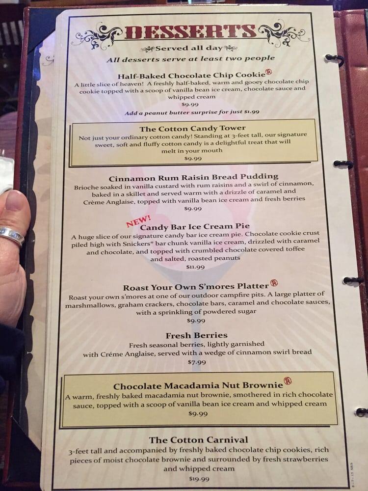 Menu at Saddle Ranch Chop House pub & bar, Orange