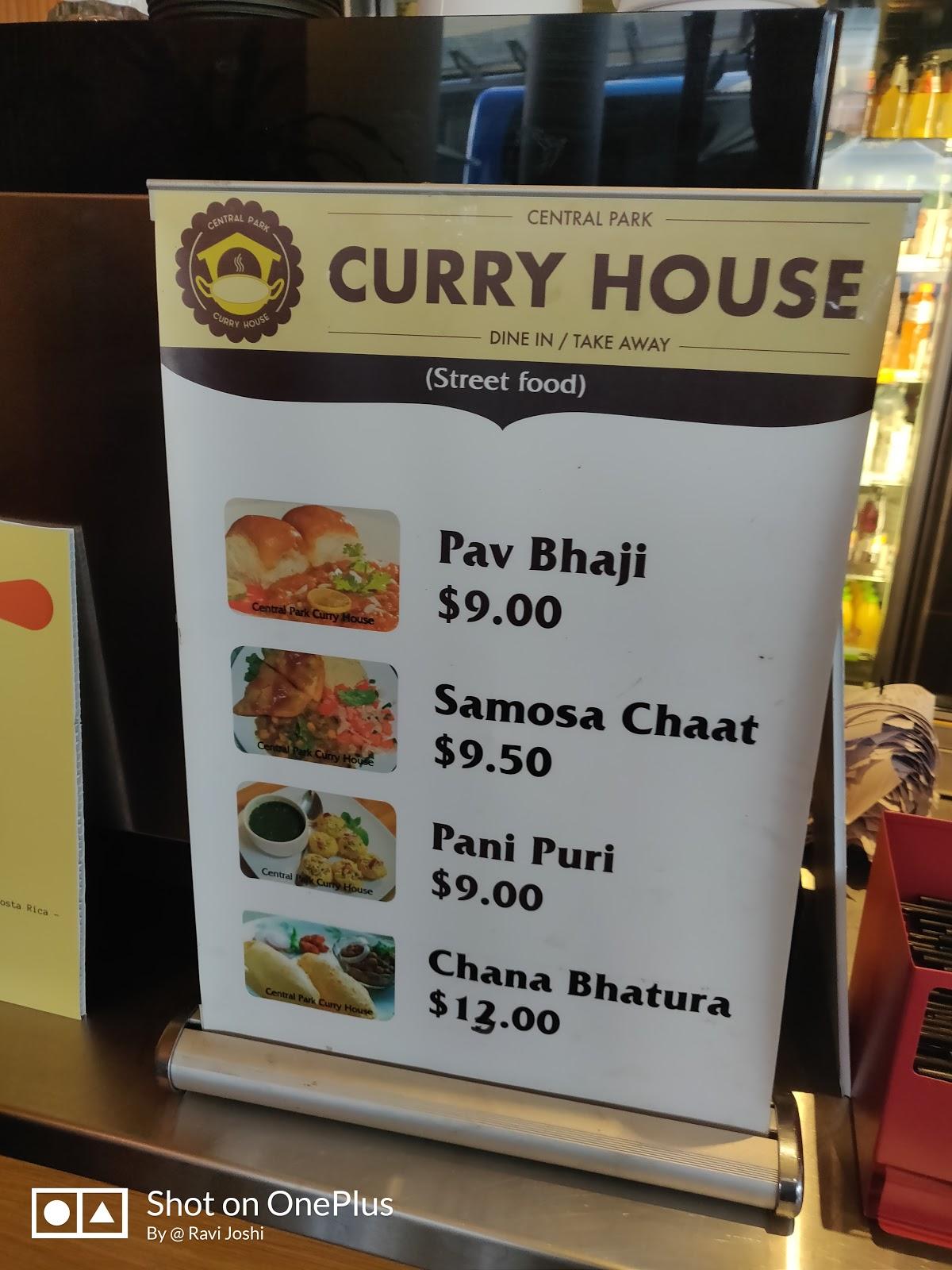 Menu at CP Curry House restaurant, Perth, 7/777 Hay St