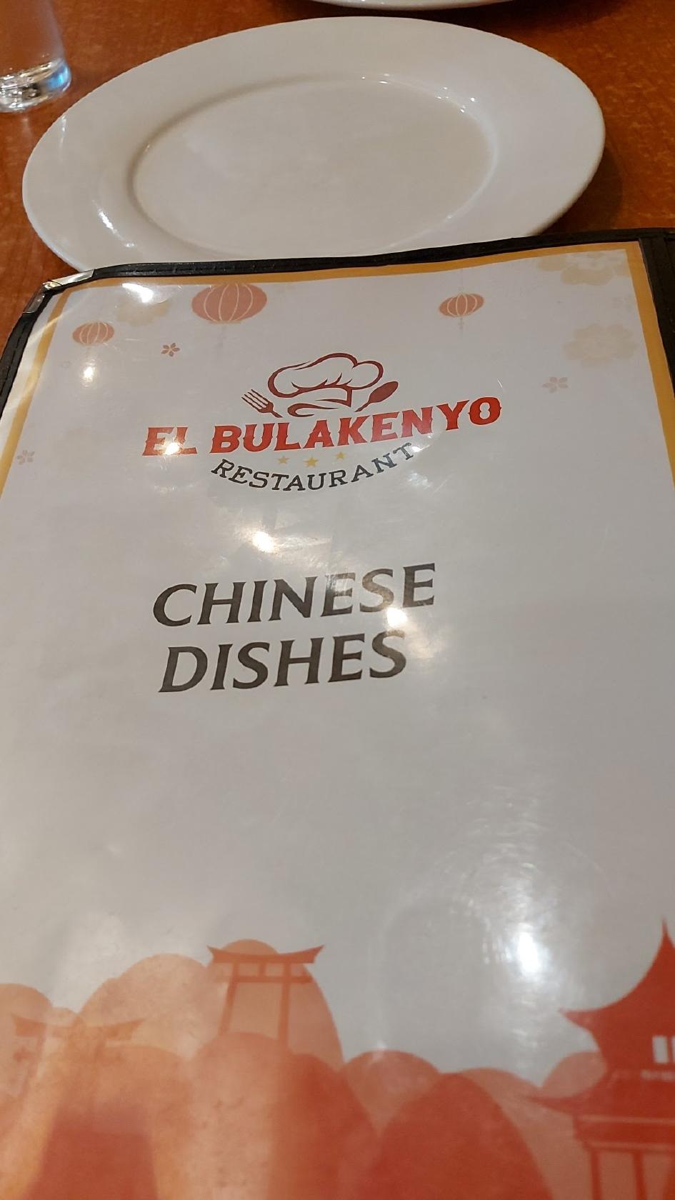 Menu at El Bulakenyo Restaurant, Malolos