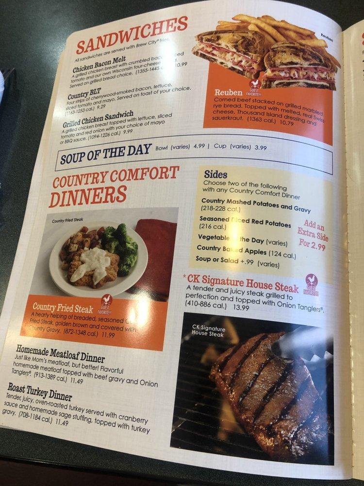 Menu at Country Kitchen Restaurant, Casselton