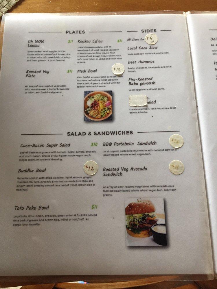 Menu at 'Ai Love Nalo cafe, Waimanalo, 41-1025 Kalanianaʻole Hwy