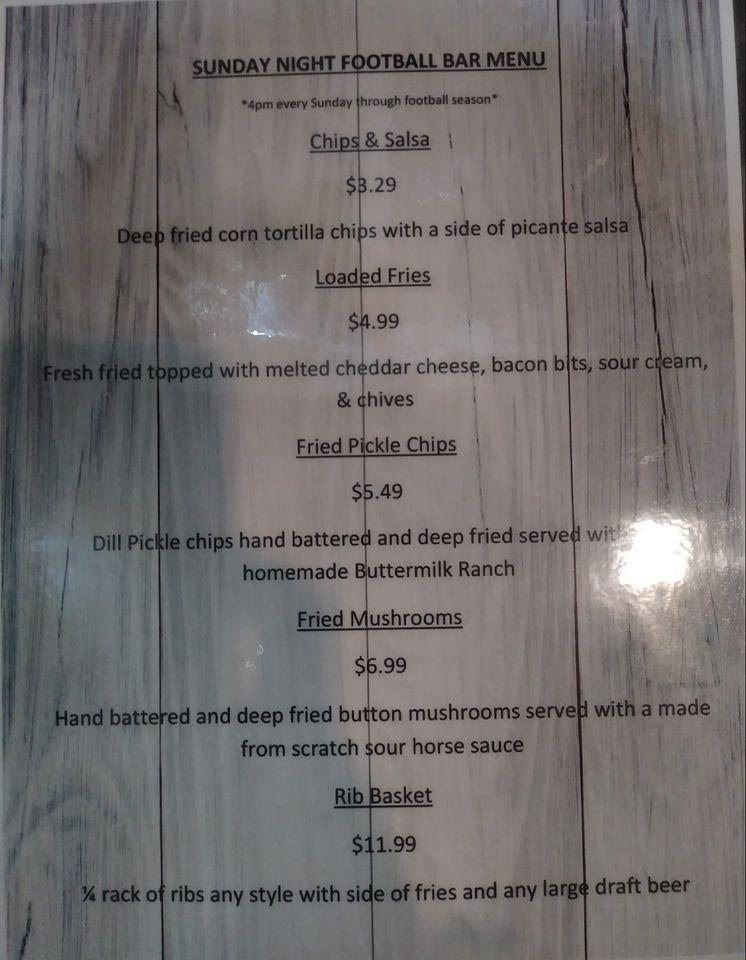 Menu at Crossroads Bar And Grille, Flowery Branch