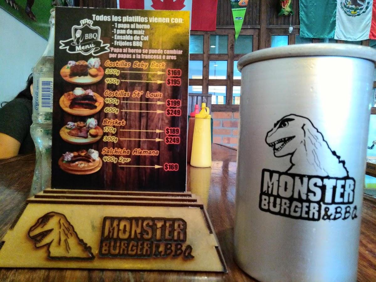 Carta de Monster Burger & BBQ, Manzanillo, Av Elías Zamora #2119 A un costado de la Pulga